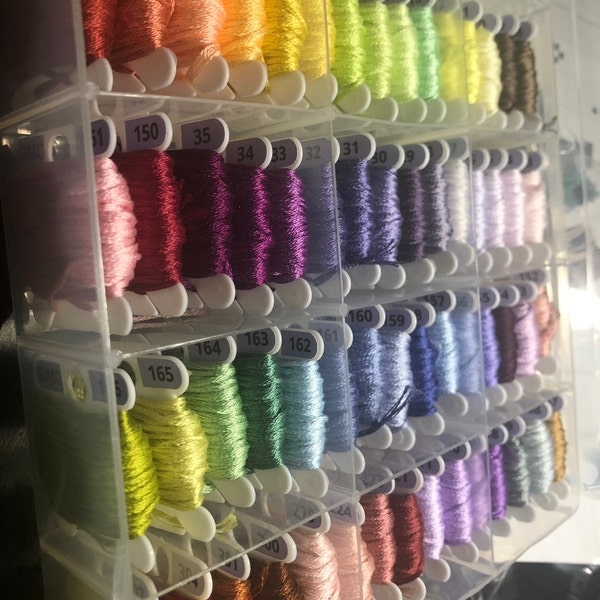 DMC Thread Labels - Organize Your Bobbins With Large Font Number ...