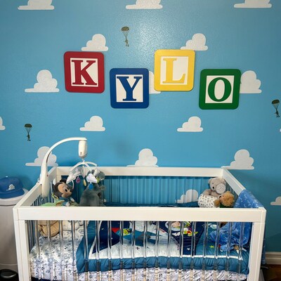 Toy Story Style Wooden Alphabet Blocks. Name Blocks. Personalised ...