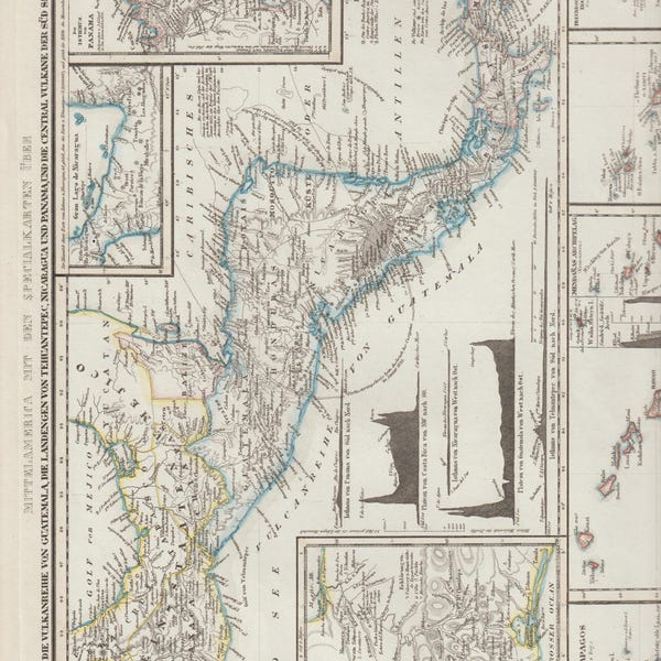 Vintage Map of India 1905 Detailed Original Antique Print Indian ...