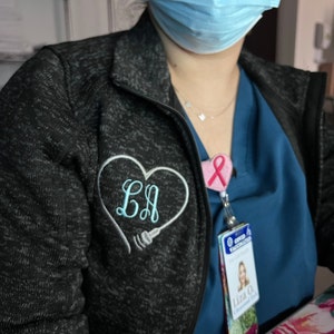 Telemetry Nurse Jacket Personalized With Embroidery - Etsy