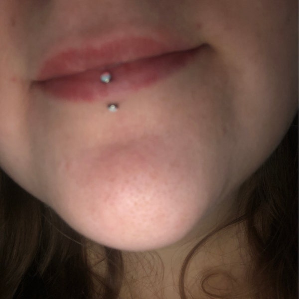 Vertical Labret Bridge Piercing Eyebrow Rings Belly Button Bars Rook ...