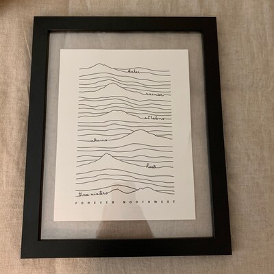 Cascade Mountain Range Tshirt Premium Triblend Tee Oregon - Etsy