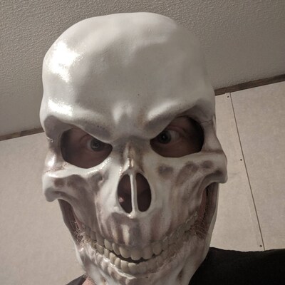 Mask Human Skull Mask Full Face With Realistic and Bone - Etsy