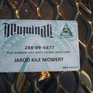 Illuminati Official Membership Id Card With Your Name on It - Etsy Canada