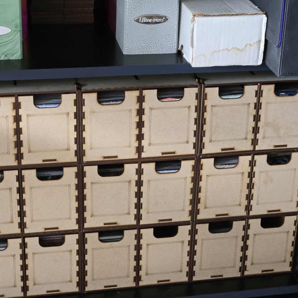 Storage Boxes Made to Fit Ikea Billy Bookcases - Billy Organizers - Etsy