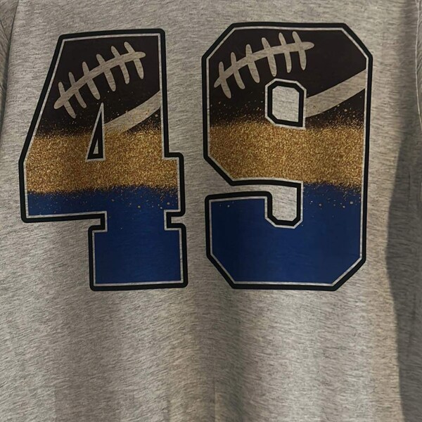 Football Royal Blue Yellow Gold Alphabet Bundle PNG, Sublimation ...