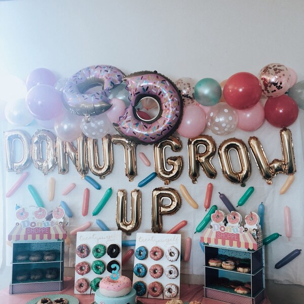 Treat Yourself Pastel Donut Wall Party Decoration//doughnut Decorations ...