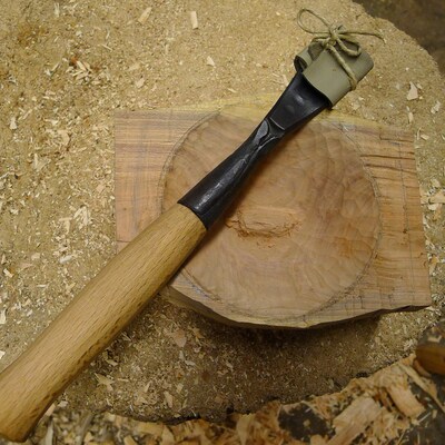 Kuksa Gouge, Small Bowl Gouge, Woodcarving Gouge, Handforged. - Etsy