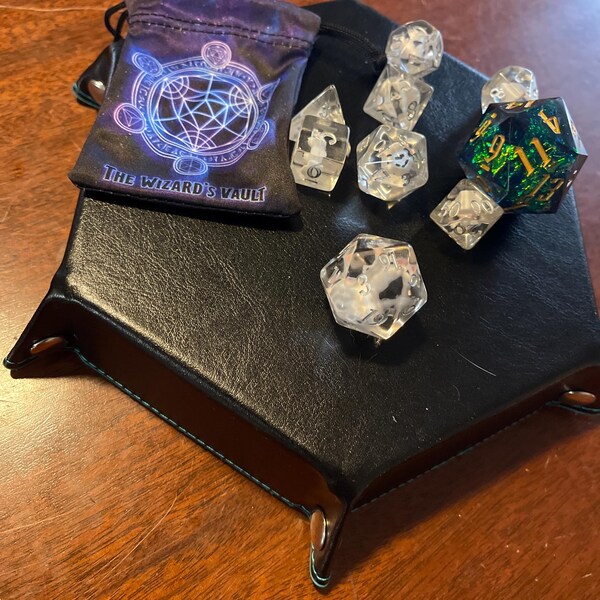 Mushroom Dice Vault and Multicolored Mushroom Dice Set, Dice Set ...