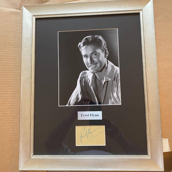 Vintage Basil Rathbone Autograph Autographed Signed Display Art Piece ...