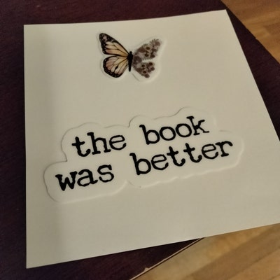 Heart Library Sticker, Book Vinyl Sticker - Etsy