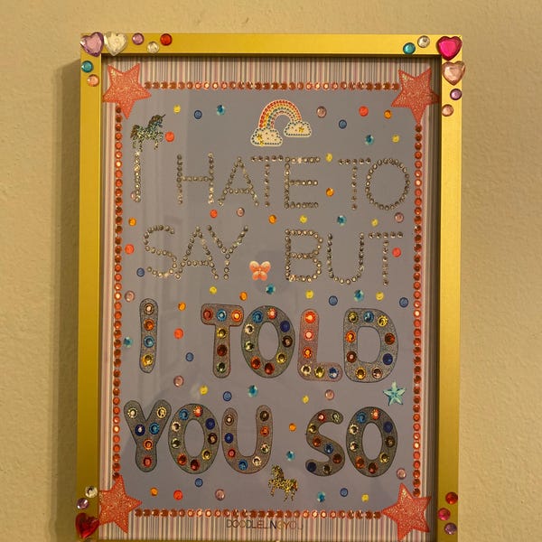 In My Barbie Girl Era Bedazzled Print, Barbiecore Wall Art, Barbie ...