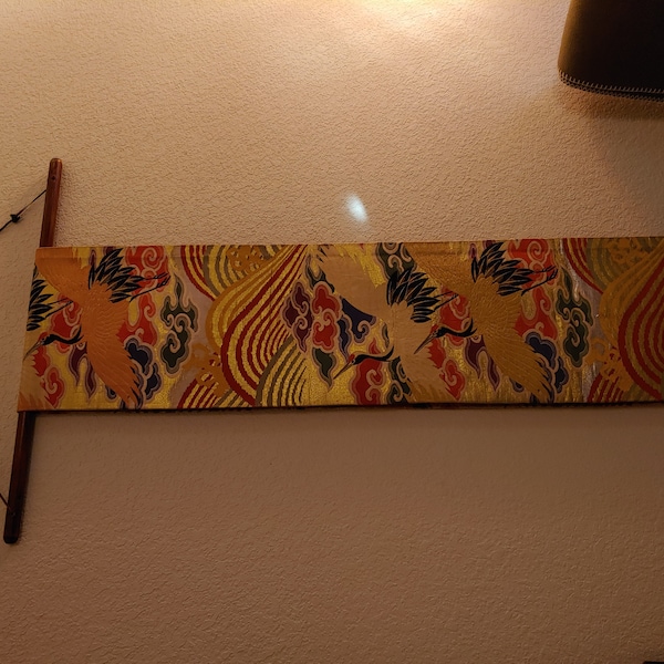 30" Display Rod Hanger Wooden Dowel Pole for Obi Belts, Tapestries ...