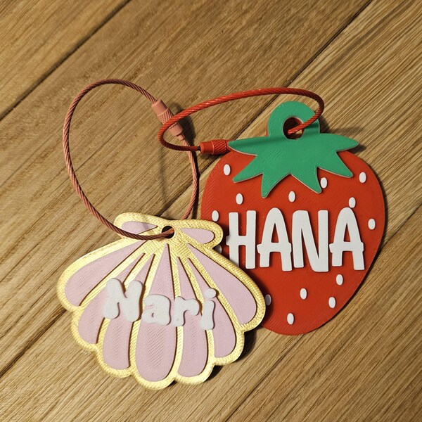 Personalised Name Bag Keyring Custom Bag Tag for Kids Personalized Bag ...