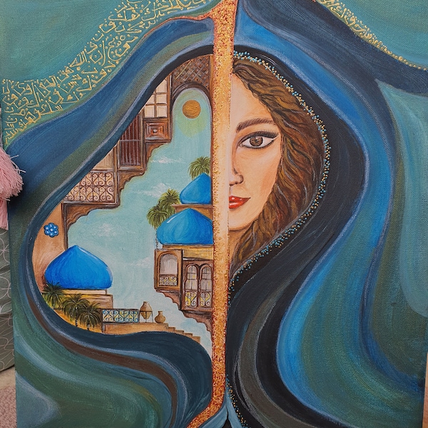 Original Iraqi Art. Acrylic on Canvas Board 25 by 30 Cm. Arabian Art ...