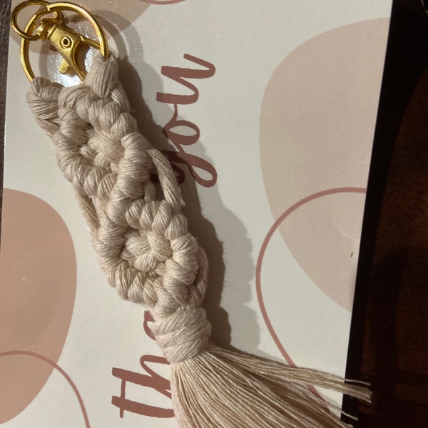 Macrame Keychains Boho Keychains Boho Macrame Keychains Macrame Accessories Bag Charm Gifts for ...