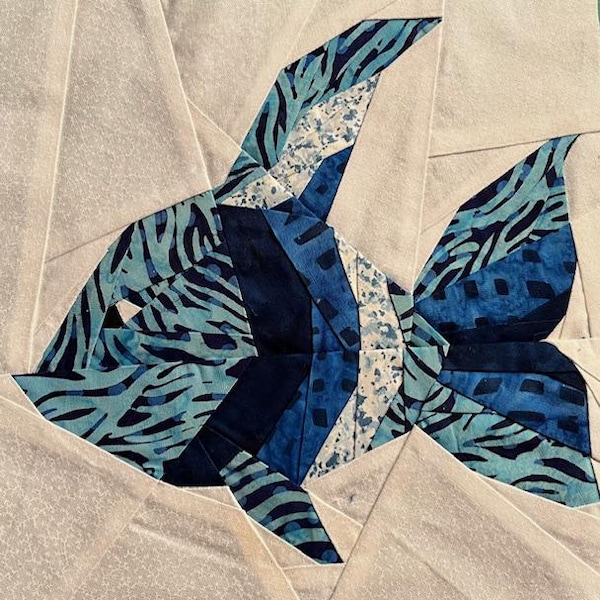 Angel Fish Paper Pieced Quilt Pattern - Etsy
