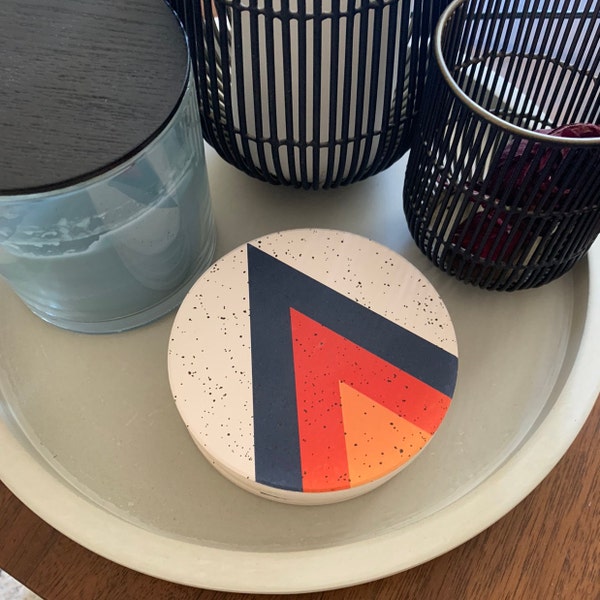 ARROW COASTERS Set of 4 Absorbent Stone Coasters / Ceramic Coasters ...