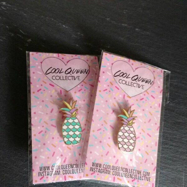 Rainbow Pineapple Enamel Pin - Etsy