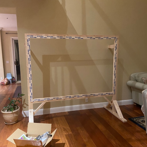 Wooden Free-standing Frame for Rug Tufting Pine Strong and Stable, Two ...