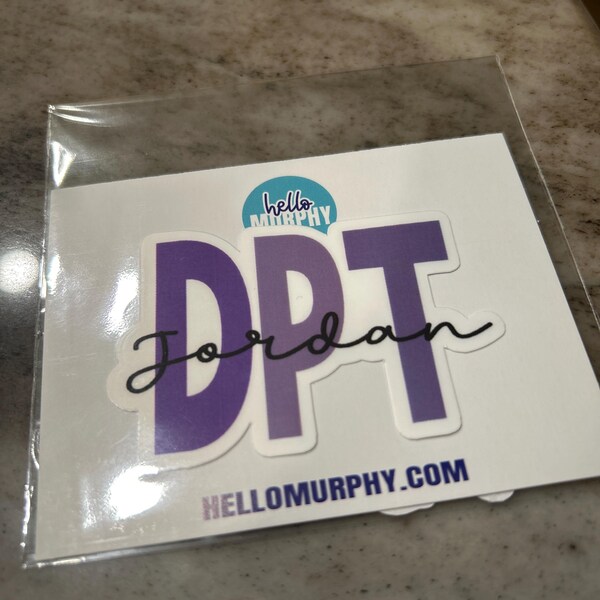 Personalized PT Sticker for Physical Therapist Gift - Etsy