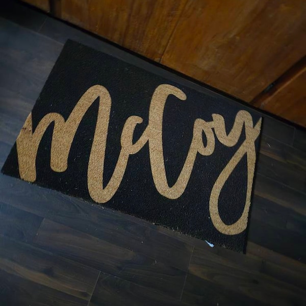 Extra Large Personalized Name Doormat,large Last Name Personalized Doormat,double Doormat,custom ...
