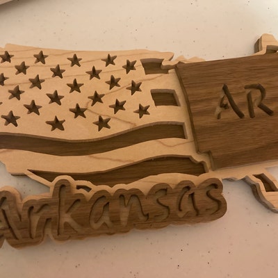 C157-US State Scroll Saw Pattern pdf, Dxf, Svg, Eps - Etsy