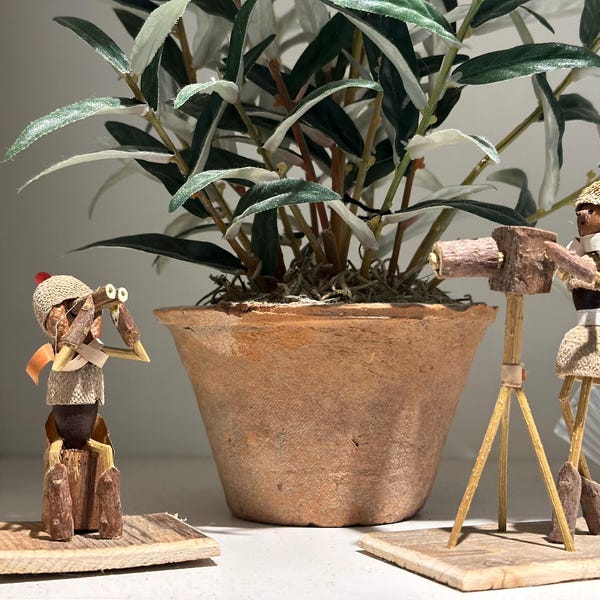 Medieval Scholar Acorn Elf - Nature-inspired Figurine - Etsy