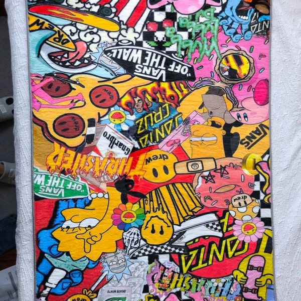 Halloween Rug, Black Cat Rug, Pumpkin Rug, Trick or Treat Rug ...