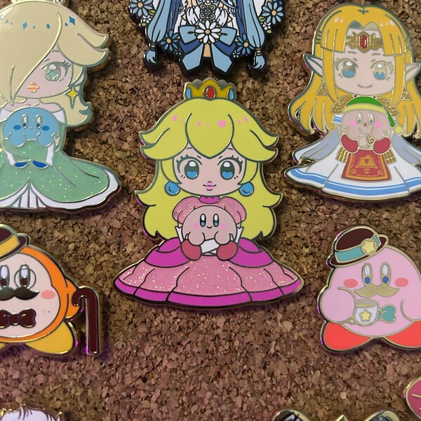 Princess X Poyo (peach) Hard Enamel Pin - Etsy