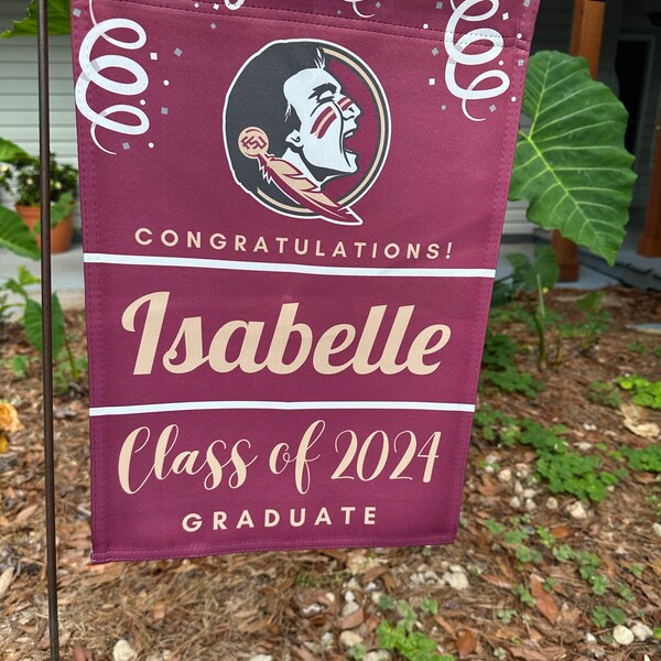 Custom Graduation Flag, Graduate Yard Sign, College Grad Flag, College ...