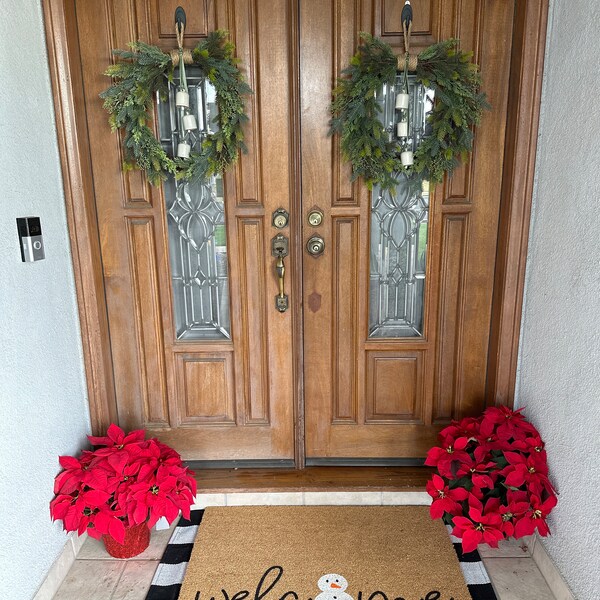 Snowman Doormat, Winter Doormat, Christmas Doormat, Patio Decor ...
