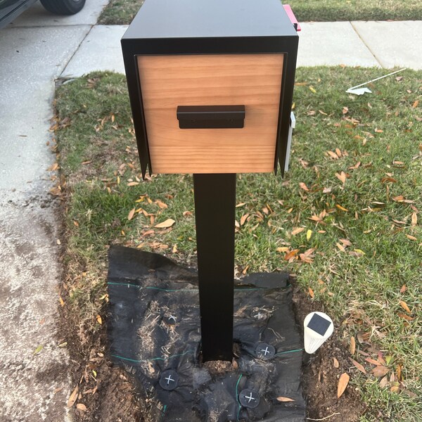 Metal Mailbox Post - Etsy