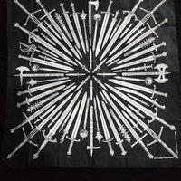 Medieval Weapons BANDANA, Scarf/handkerchief, Black Metal Dungeons ...