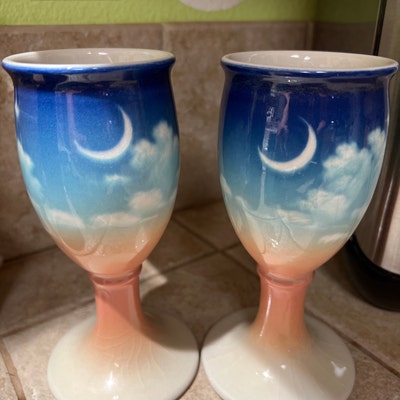 Vintage Handmade Pottery Pitcher With Seashells and Beach Aesthetic, 6 ...
