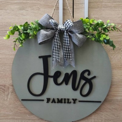 Personalized Family Door Sign Welcome Door Name Sign - Etsy