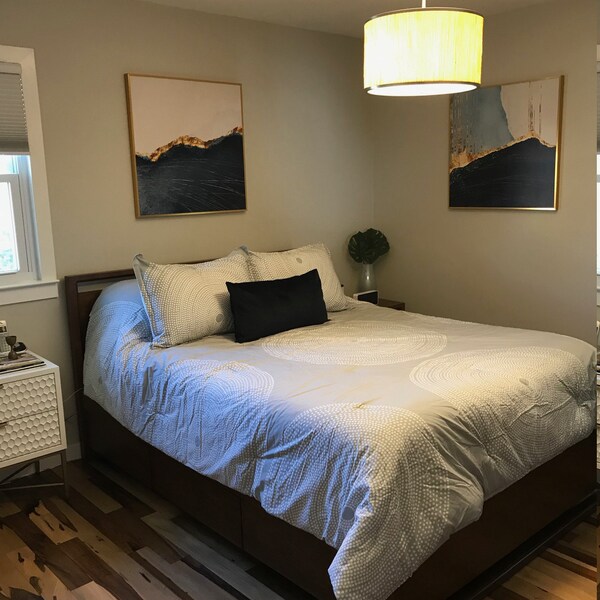 Atlantic Blue Velvet & Natural Linen Pillow Cover, Blue Cushion, Velvet ...