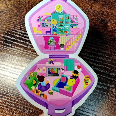 Vintage Polly Pocket Inspired Sticker - Etsy