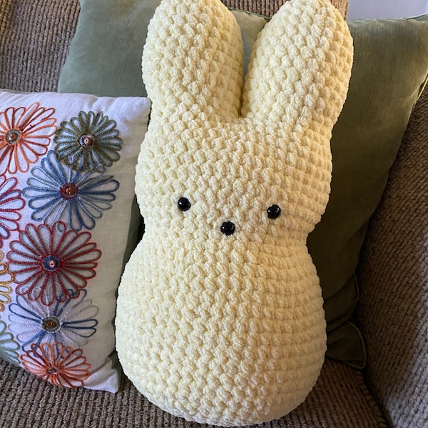Jumbo Peep Bunny, Crochet Pattern, PDF, Digital, Download, Easter ...