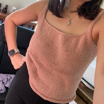 Knitting Pattern the Beverly Modern Chunky Oversized Sleeveless V Neck ...