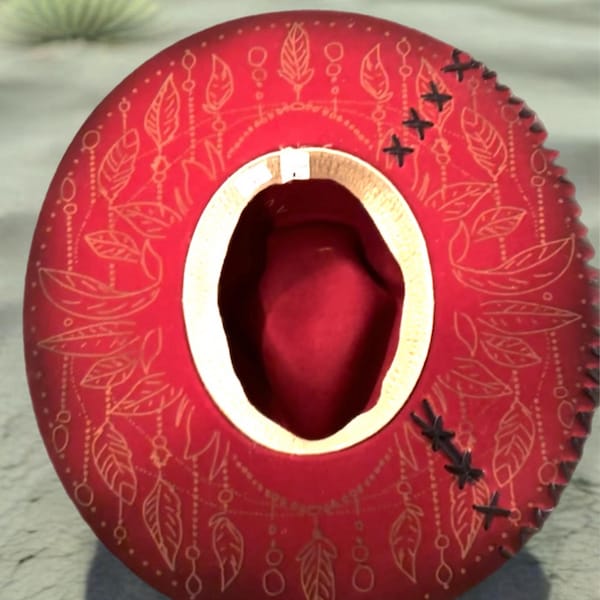 Sunflower Hat Burning Template, Burning Hat Design, Floral Hat Stencil ...