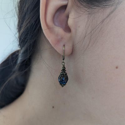 Regency Style Earrings, Vintage Drop Earrings, Edwardian Earrings ...