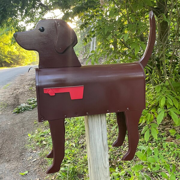 Chocolate Lab | Unique Dog Mailbox | PP003 - Etsy