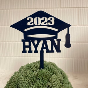 Graduation Cupcake Toppers, Personalized 2024 Topper, Personalized ...