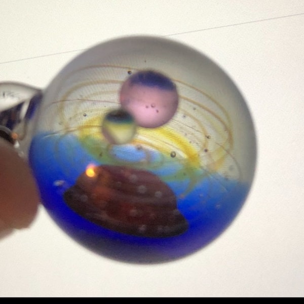 Planet Stars , Glass Dome,spaceblown Glass Universe Pendant 1 Inches ...