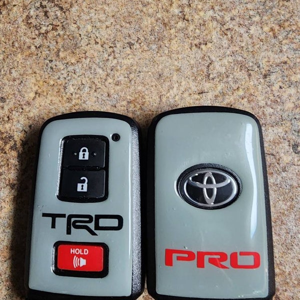 TACOMA 2016 2023 3rd Gen Key Fob TRD , PRO Domed Raised Decals 1 Piece ...