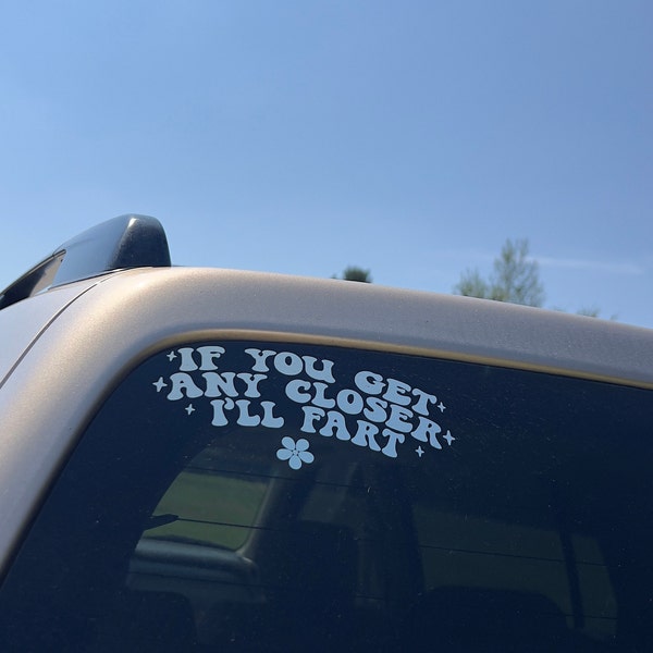 Tailgating Vinyl Decal - Funny Car Decal, Car Window Decal Sticker, Car ...