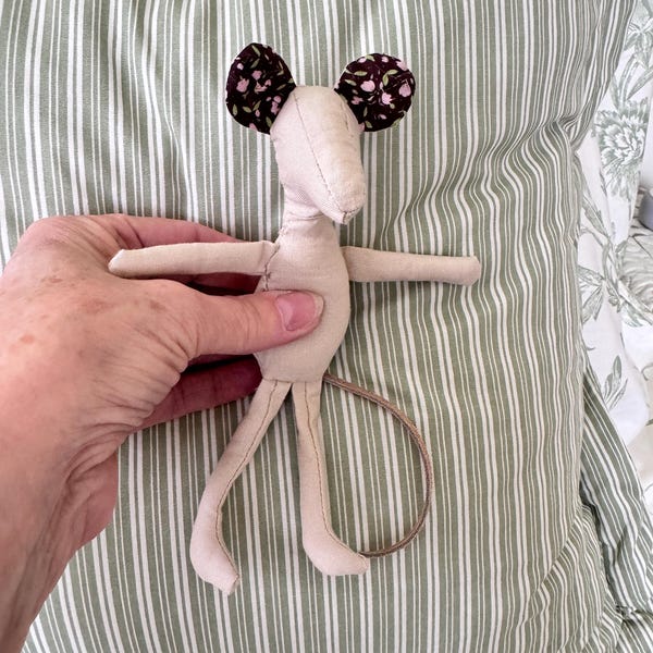 MAILEG Inspired Micro MICE - PDF Sewing Pattern - 5 Inch Cloth Mouse ...