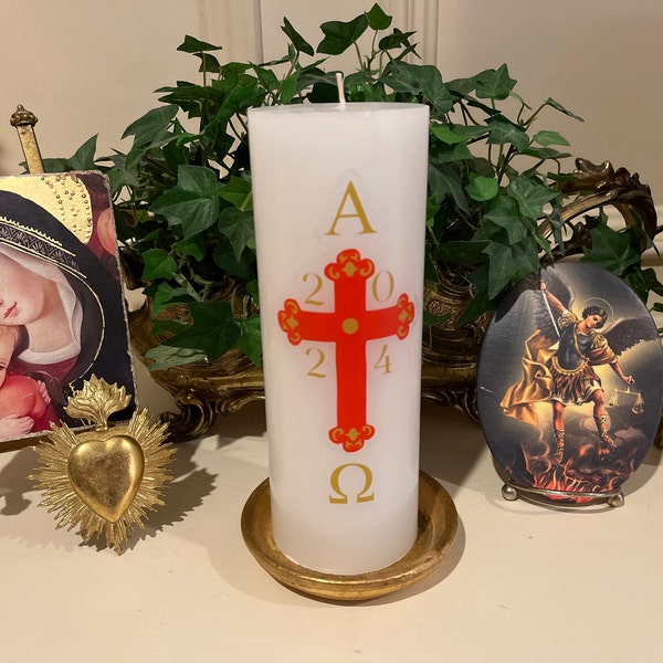 2025 Easter Paschal Candle Vinyl Sticker - Etsy