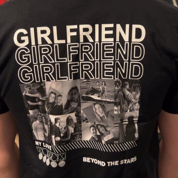 GF Custom Tee Shirt Personalized Photo T-shirt Surprise Girlfriend ...